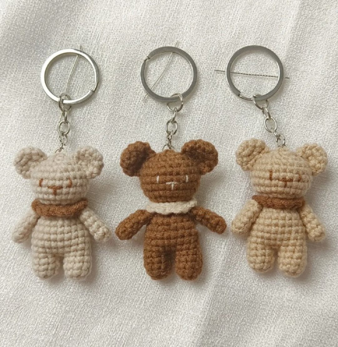 Crochet Bear Amigurumi Plushies Keychain Doll Amigurumi - Etsy
