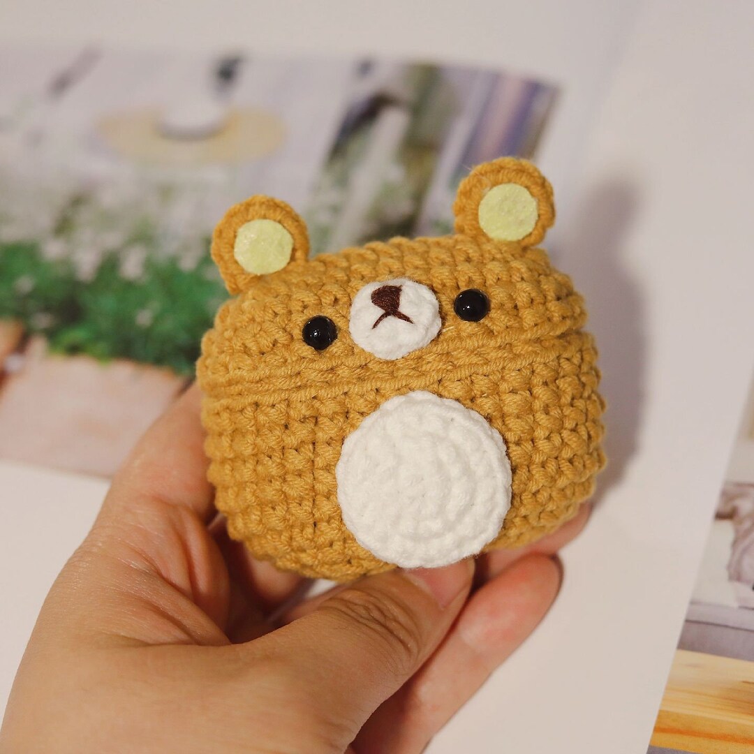 Bear Airpods 1/2, Pro, Pro 2/3 Case Headphone Case, Bear Crochet ...