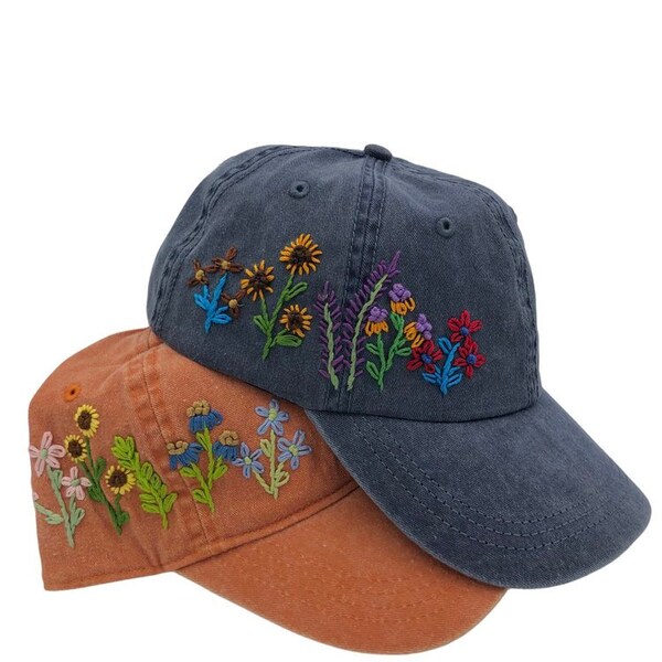 Flower Baseball Cap - Etsy