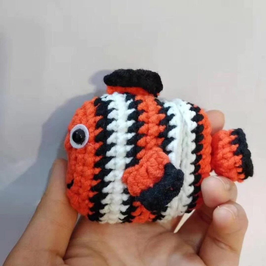 Cute Fish Airpods 1, 2, 3, Pro, Pro 2 Case, Crochet Animals Airpods ...