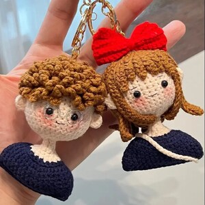 Crochet Amigurumi Couple Keychain, Cute Couple Crochet Keychain, Couple ...