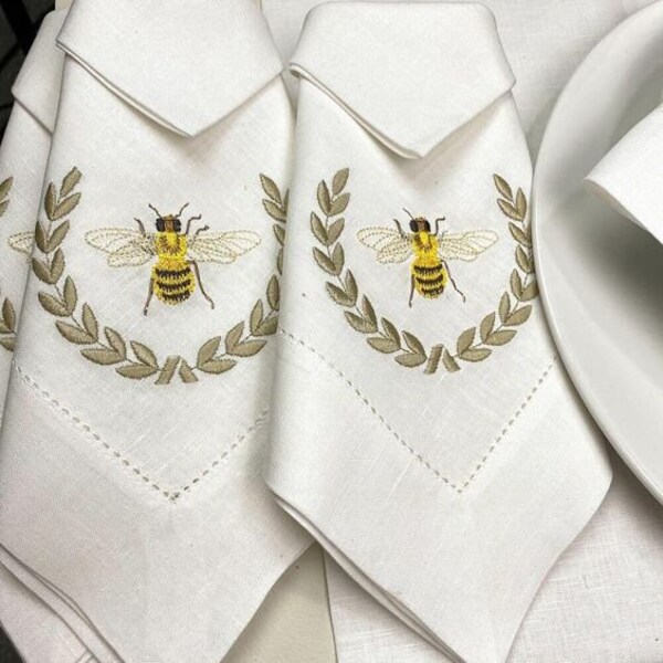 Bee Napkins - Etsy