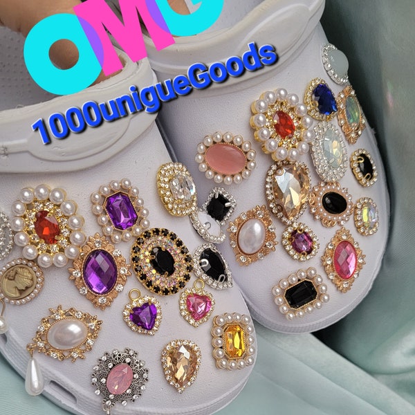 Luxury Gold Croc Charms - Etsy