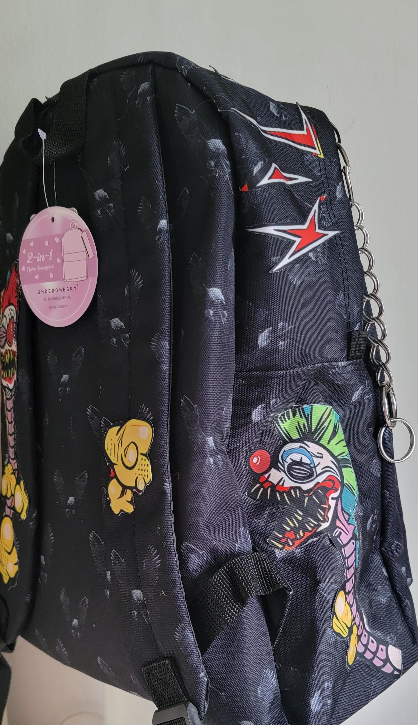 Scary Movie Backpack/gothic Backpacks/goth Casual Backpack Full Size 17 ...