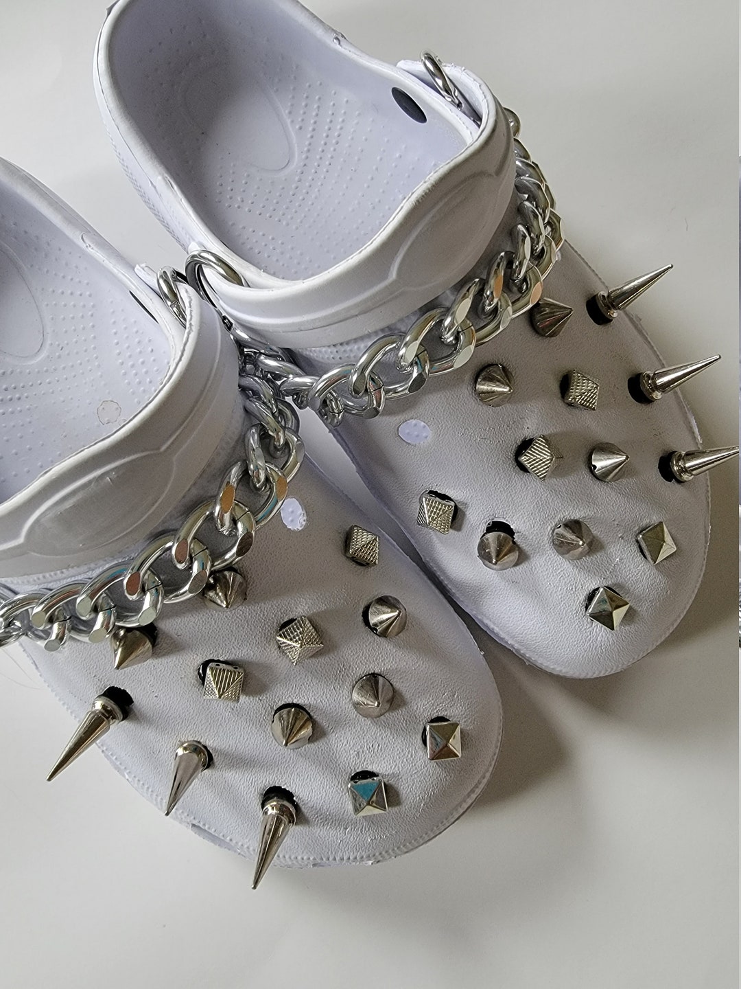 Spikes Croc Charm Set. Goth Shoe Charm Set 20 Plastic and 6 - Etsy