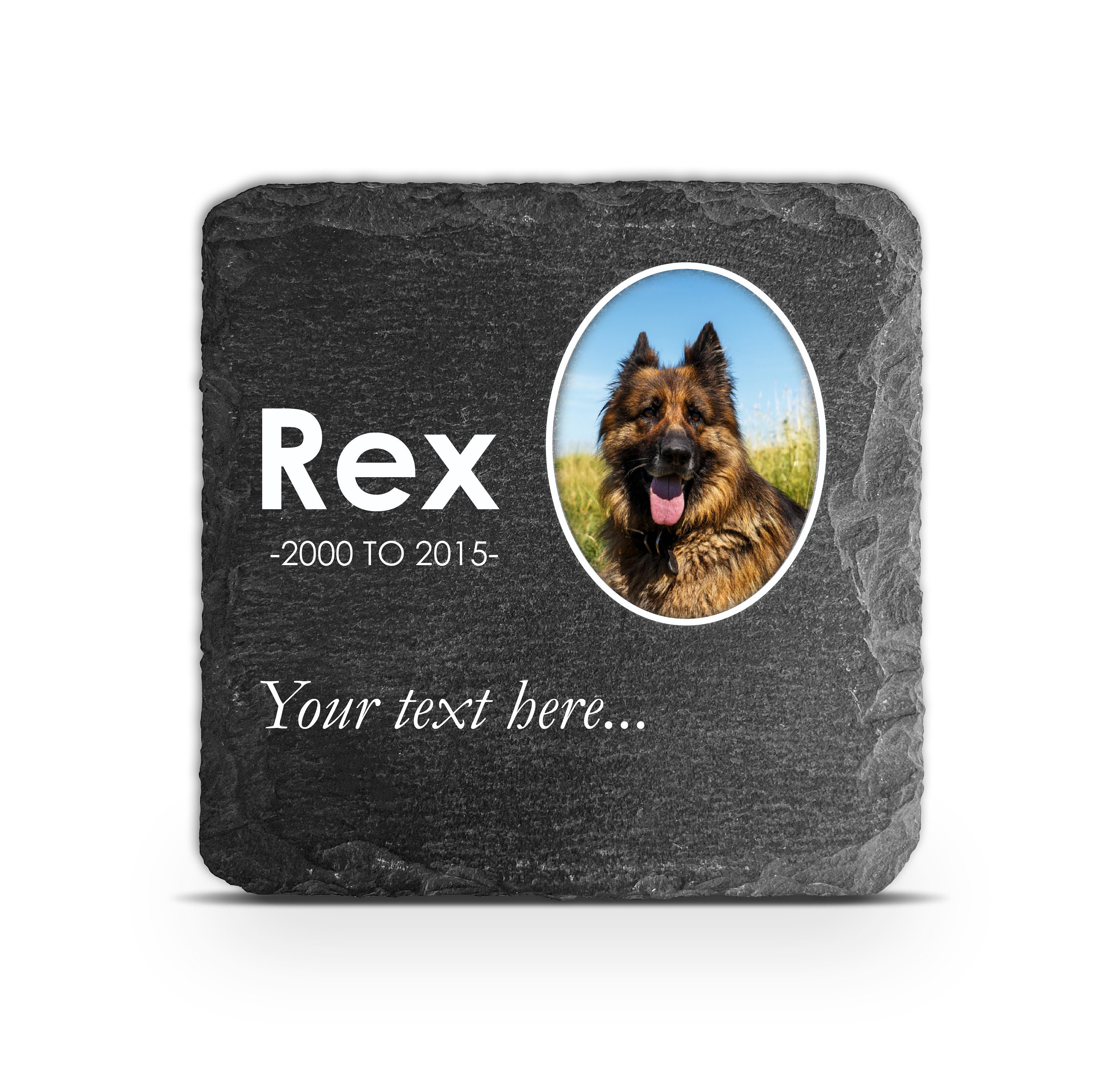 Placa conmemorativa personalizada para mascota, gato, perro, pizarra ...