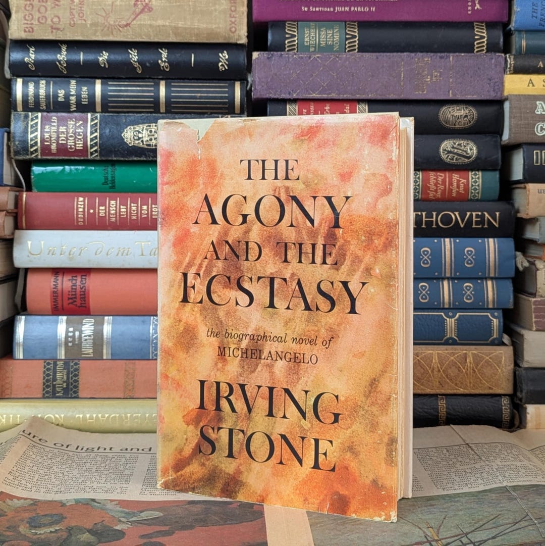 The Agony and the Ecstasy by Irving Stone 1961 Vintage Fiction ...