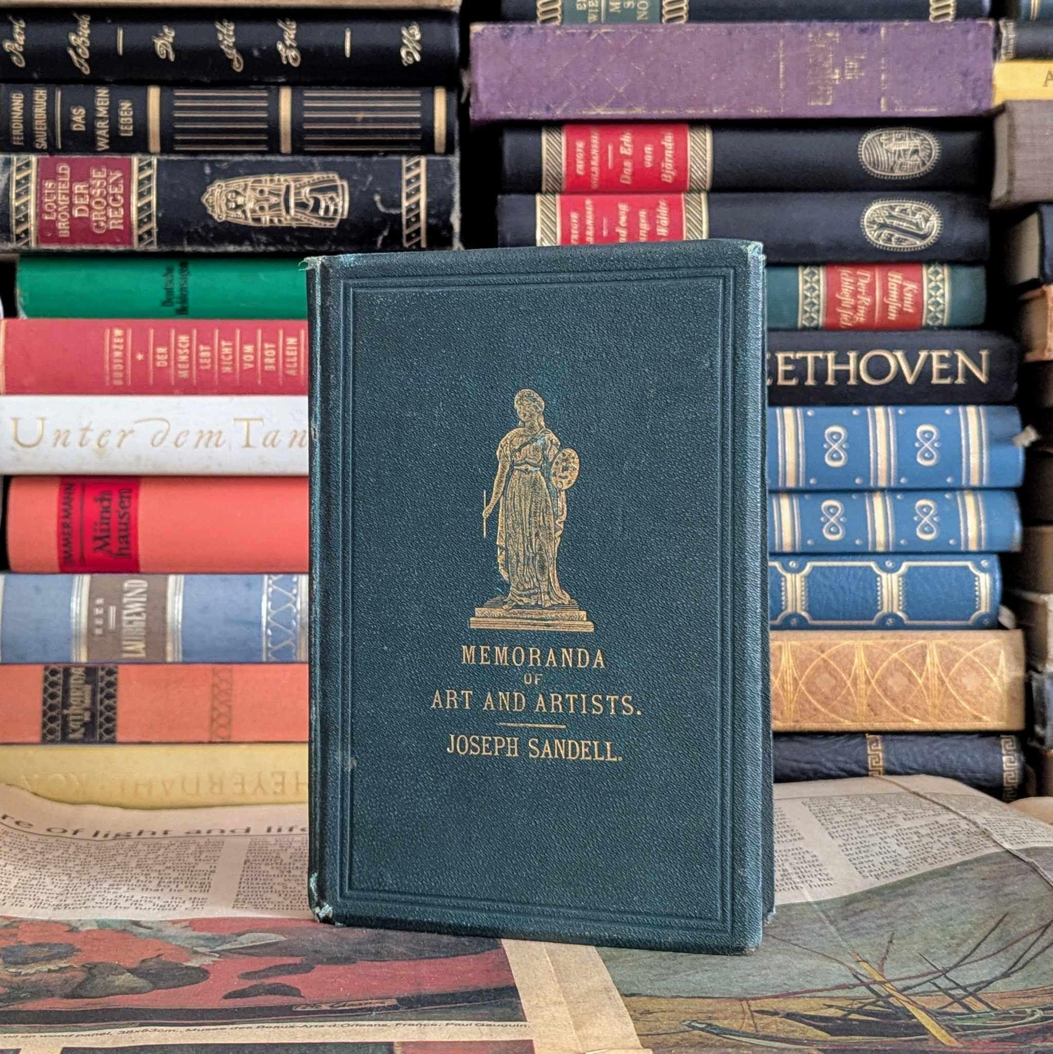 Antique Art History Book: Memoranda of Art, 1871 - Etsy