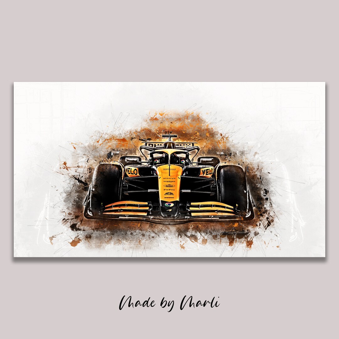 Formula 1 Mclaren Supercar F1 Race Car Print A3 A4 Gift Home Decor ...