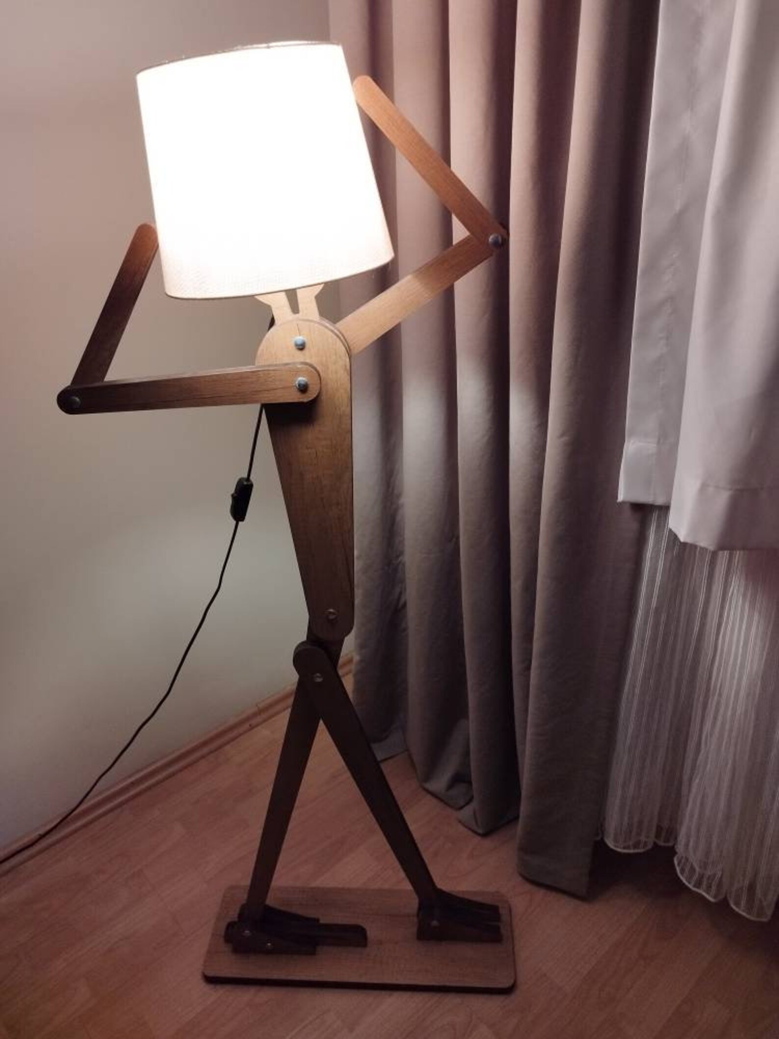 Halloween Floor Lamp Stickman Lamp Decor Lamp Reading Lamp - Etsy