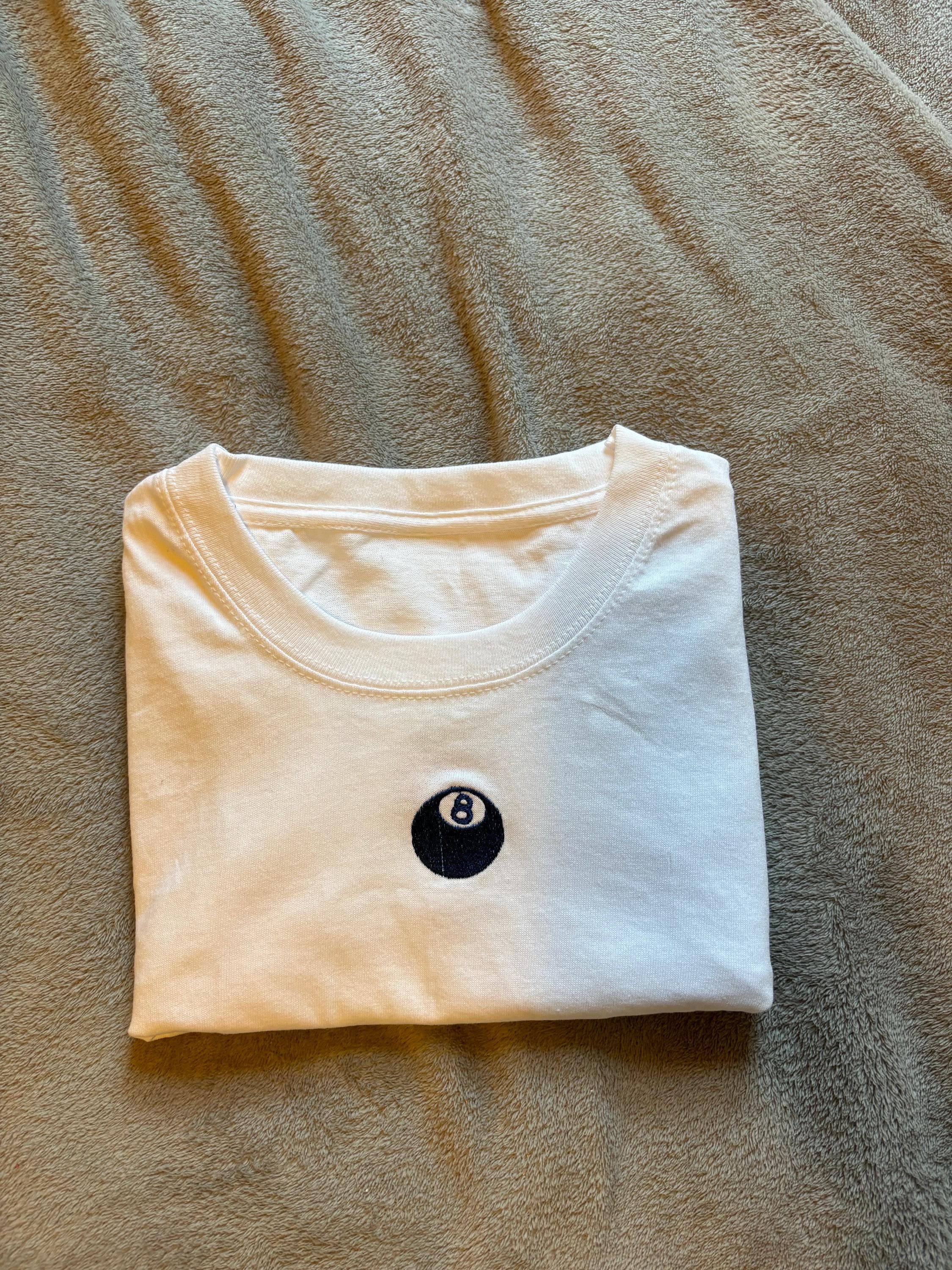 Embroidered 8 Ball Oversized T-shirt - Etsy