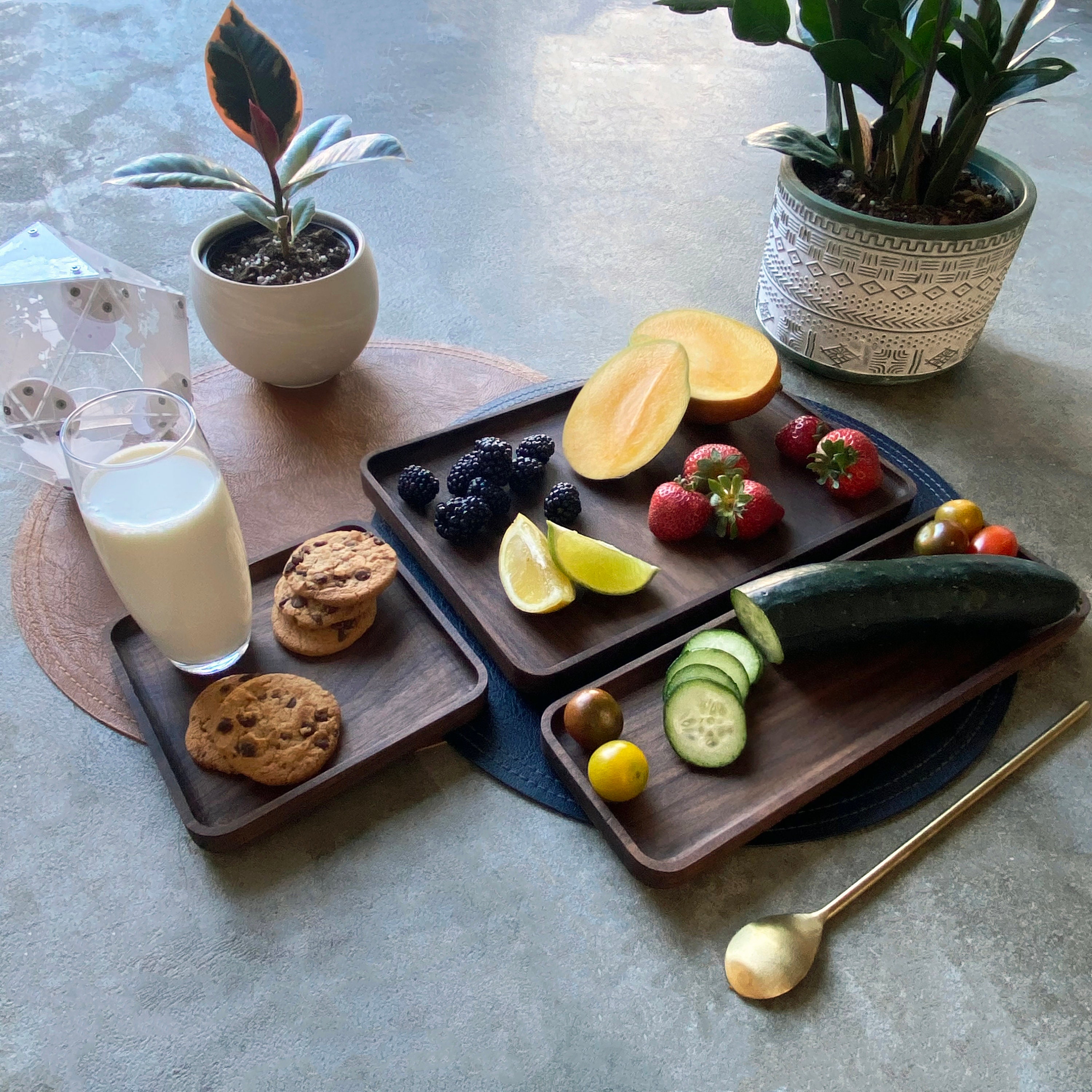 Modern Hardwood Valet Tray | Square - Etsy
