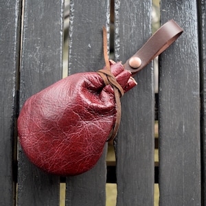 Handmade Leather Drawstring Belt Pouch: LARP, Re-enactment, Dnd - Etsy