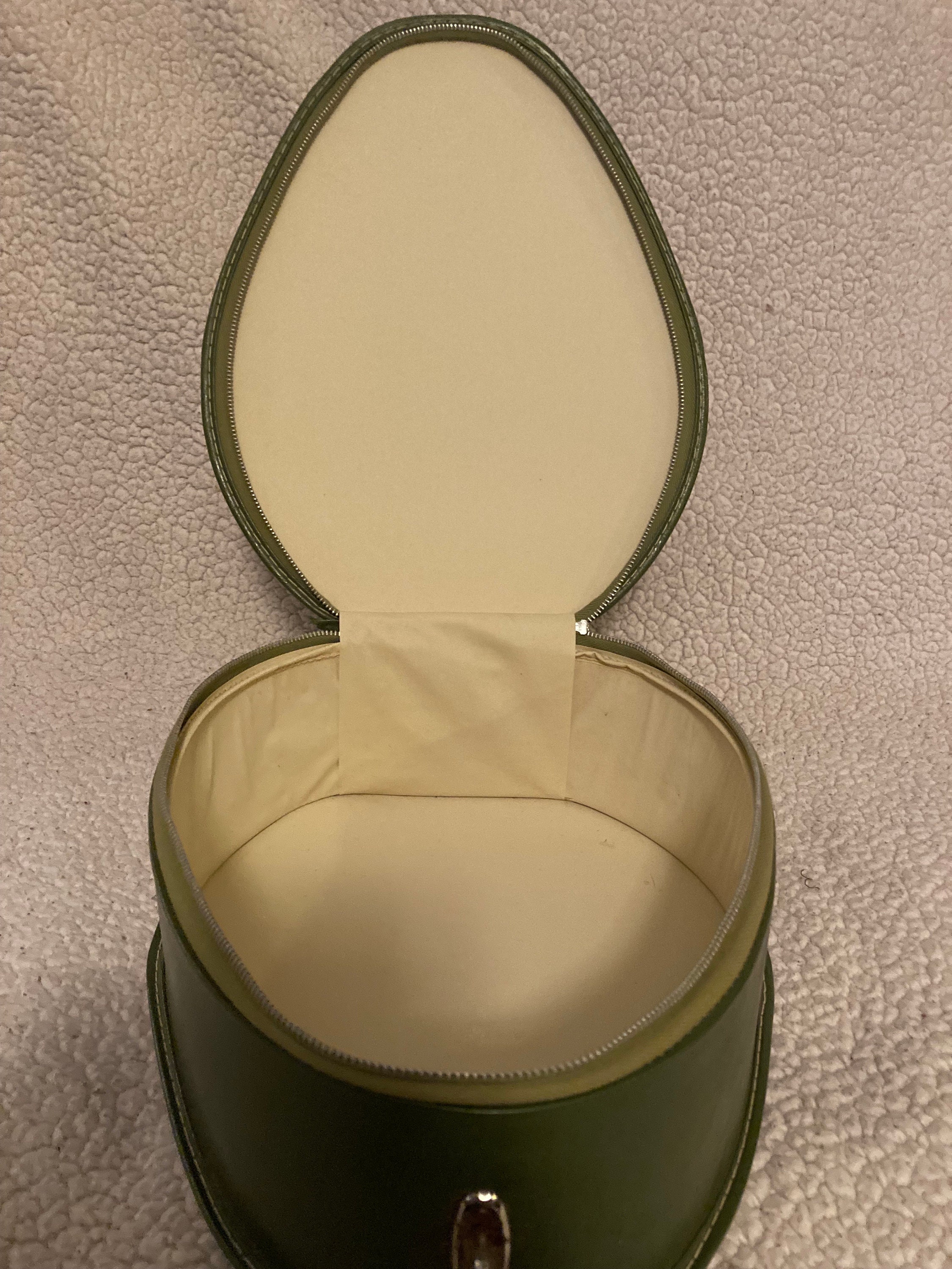 Adorable Olive Green Vintage Train Case/cosmetic Case - Etsy