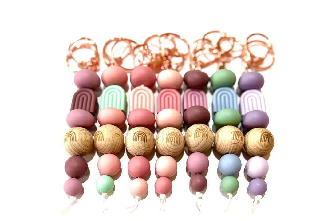 Ashley Boho Arch Keychain Rainbow Design Silicone Bpa-free - Etsy