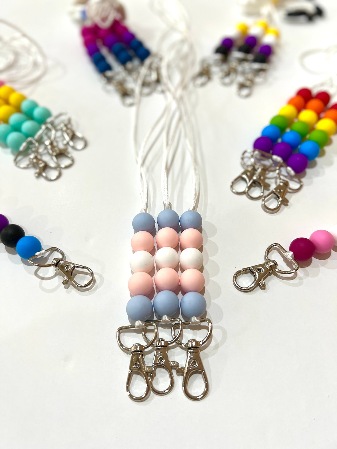 Trans Pride Lanyard Transgender LGBT Flag Silicone Bead - Etsy