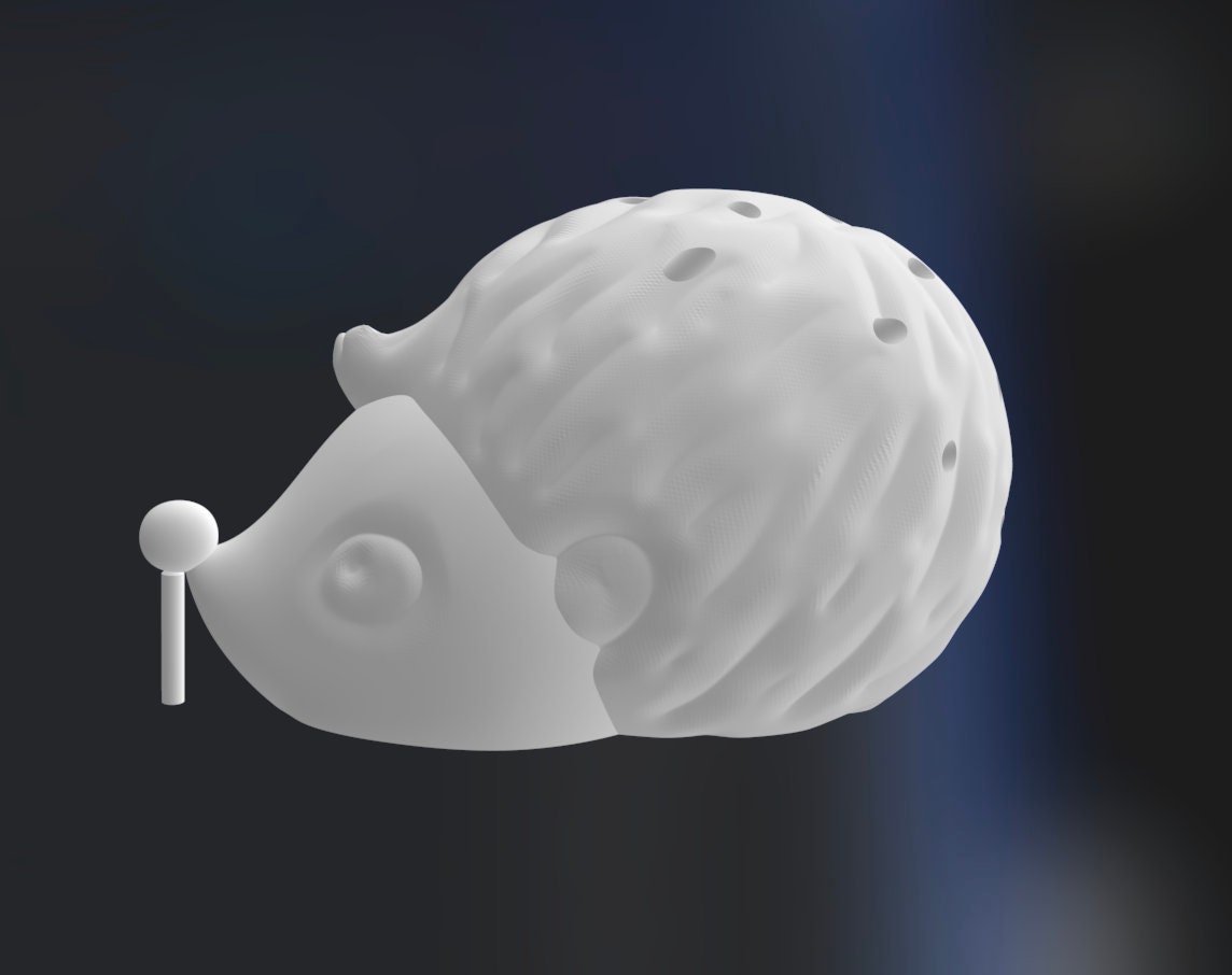 STL FILE Eddy the Hedgehog Downloadable STL 3D File for Toothpick ...