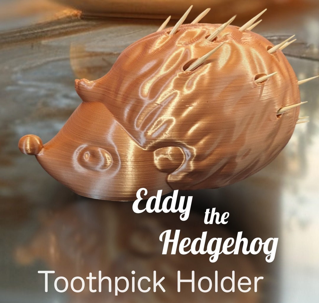STL FILE Eddy the Hedgehog Downloadable STL 3D File for Toothpick ...