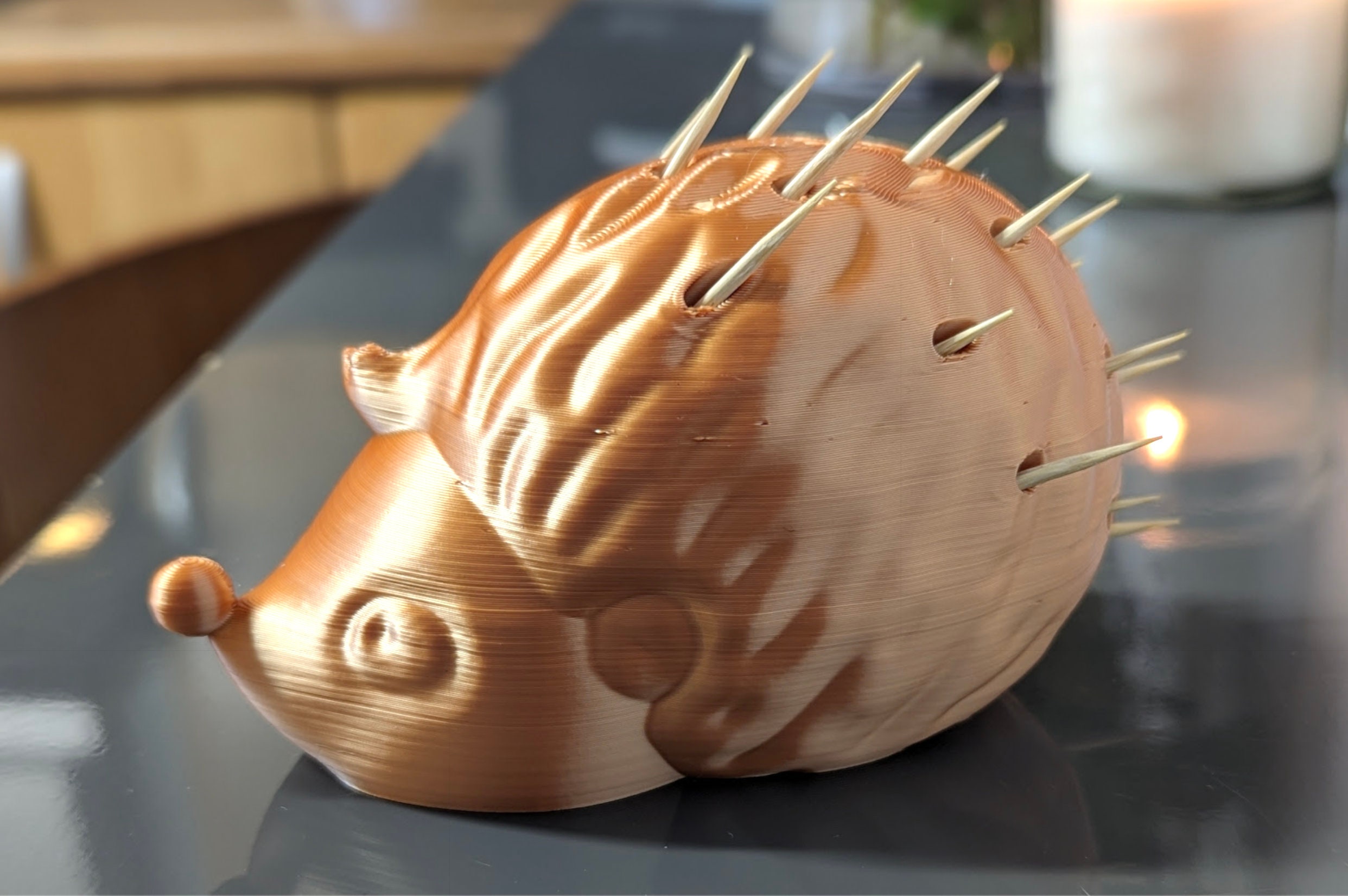 STL FILE Eddy the Hedgehog Downloadable STL 3D File for Toothpick ...