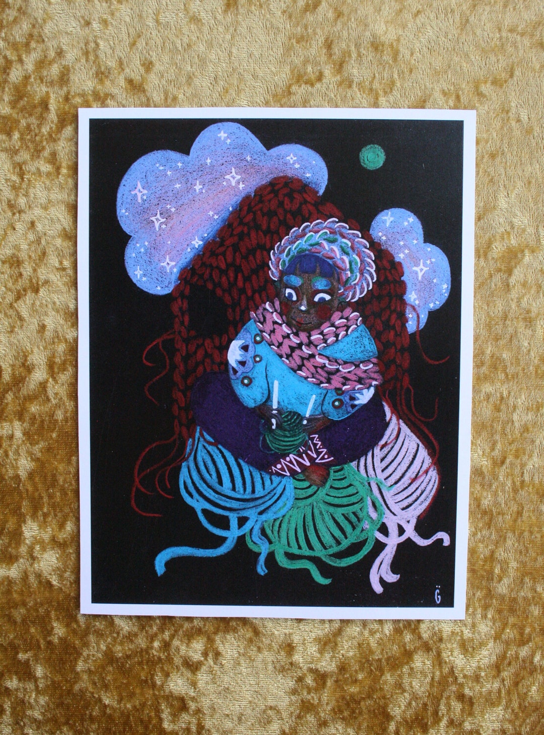 Cocoon Wool Home Wool Illustration Printing - Etsy