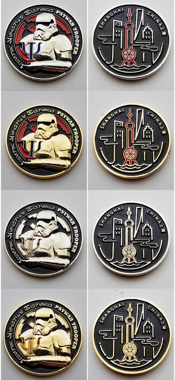 Stormtrooper Coin Set of 4 Psywar Trooper TK Personal Coin | Etsy