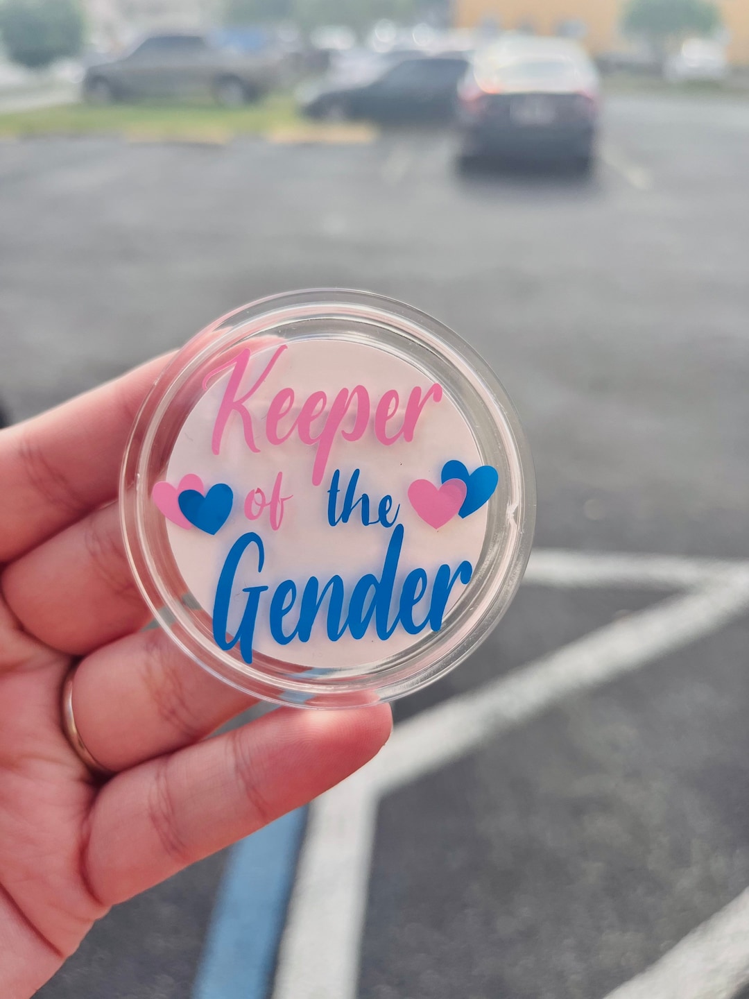 Keeper of the Gender Button Gender Reveal Buttons - Etsy
