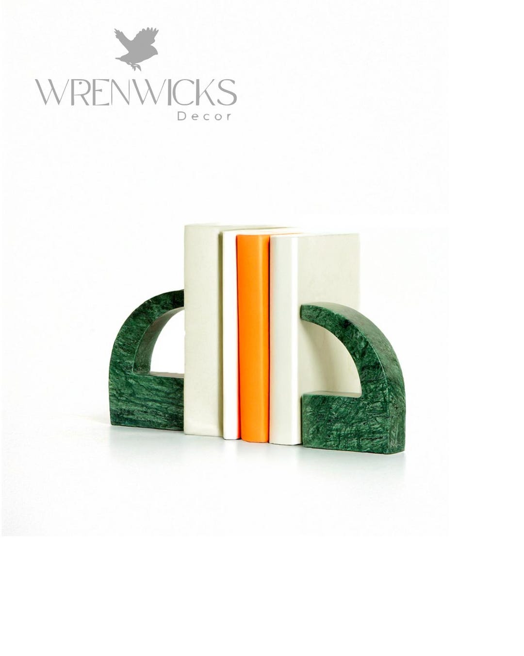 Sculptural Marble Quotation Mark Bookends , Unique Gift for Book Lovers ...