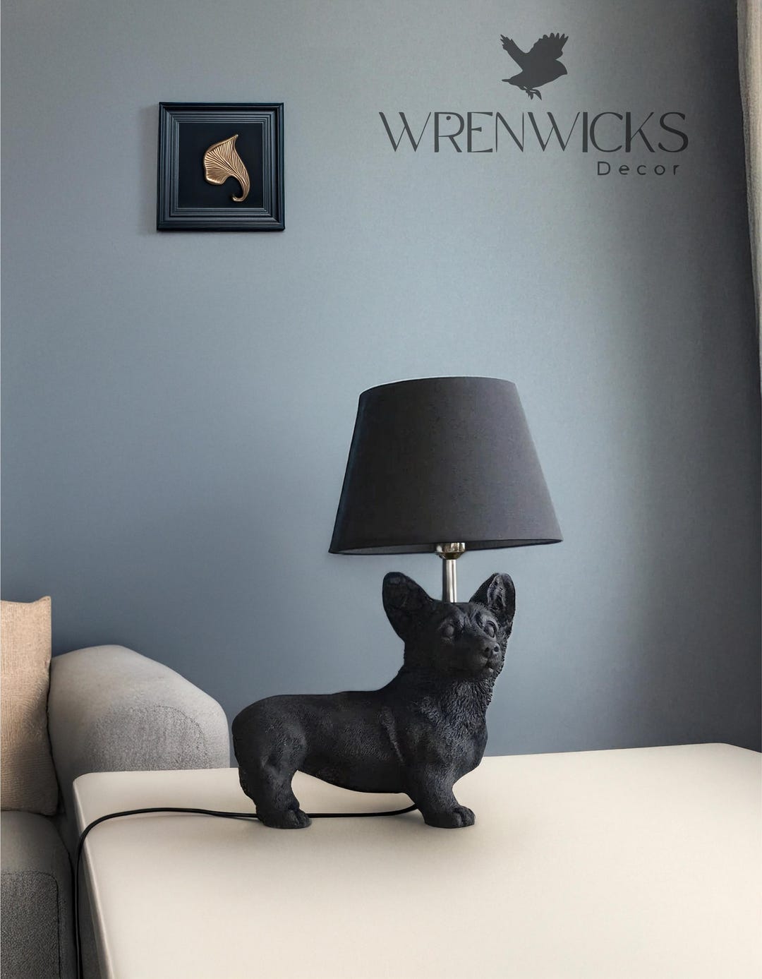 Polyresin Boutique Dogs Lamps, Quirky Dog Design, Table Lamp With ...