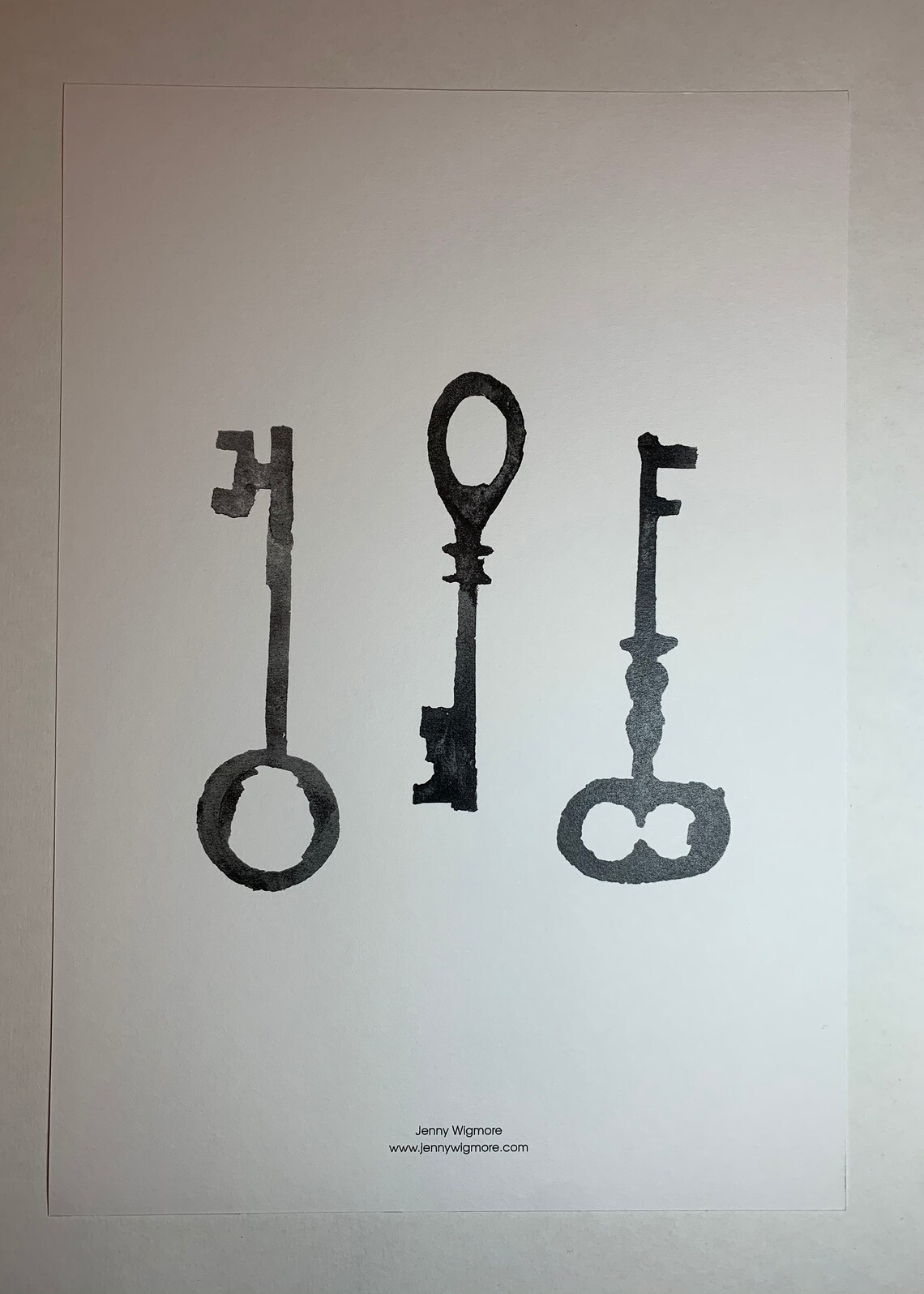 Illustrated A4 Print Keys Series various designs | Etsy