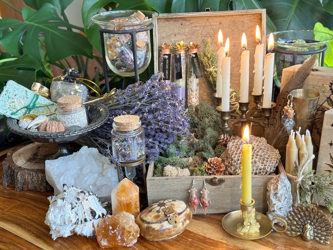 Custom Witch Kit | Personalized Spell, Herbs, Crystals - Etsy