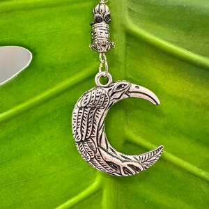 Raven Moon Pendulum Black Tourmaline Divination Dowsing Healing Magic ...