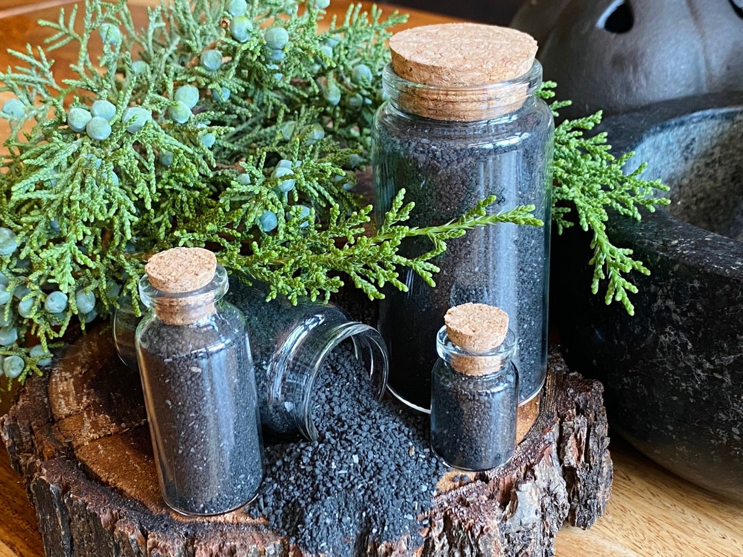 Protection Black Salt | With Juniper, Rosemary & Lightning Struck Wood ...