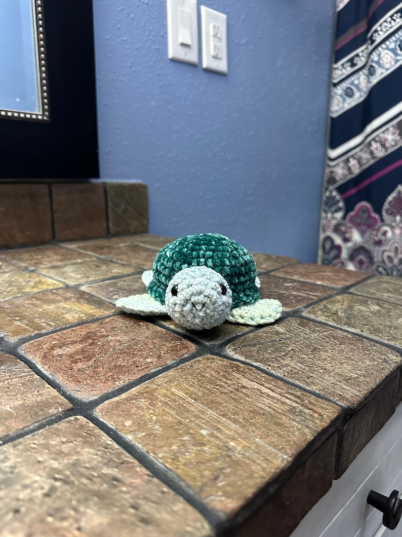 Velvety Soft Crochet Turtle Plushie - Etsy