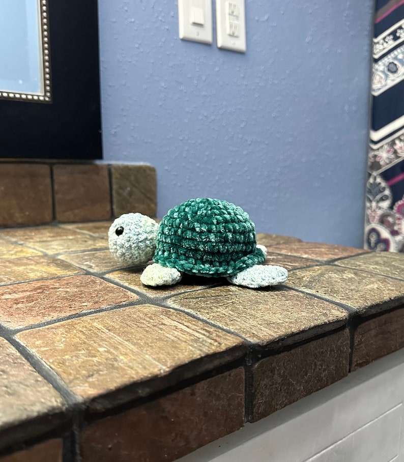 Velvety Soft Crochet Turtle Plushie - Etsy
