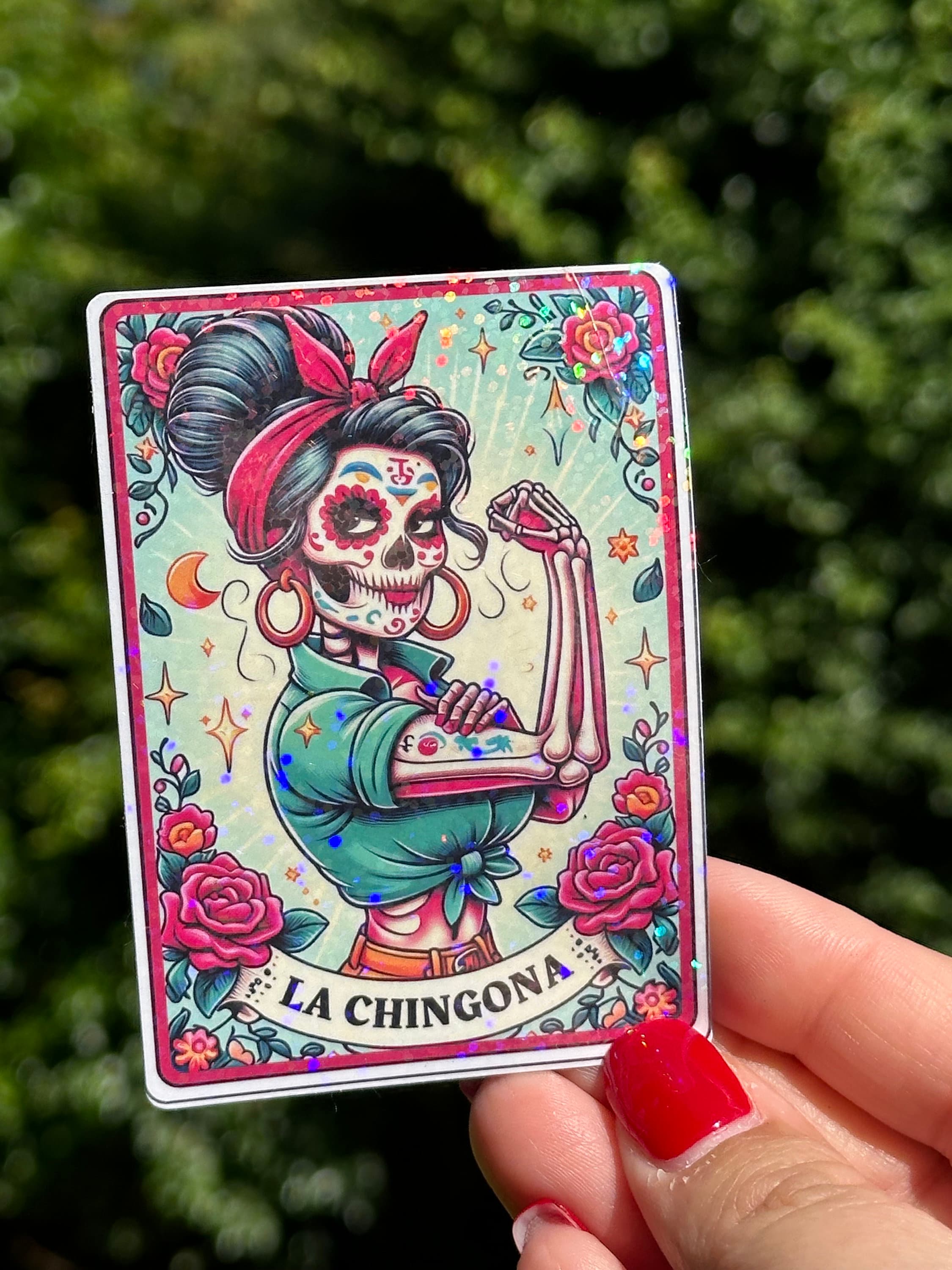La Chicana Tarot Card Sticker - Etsy