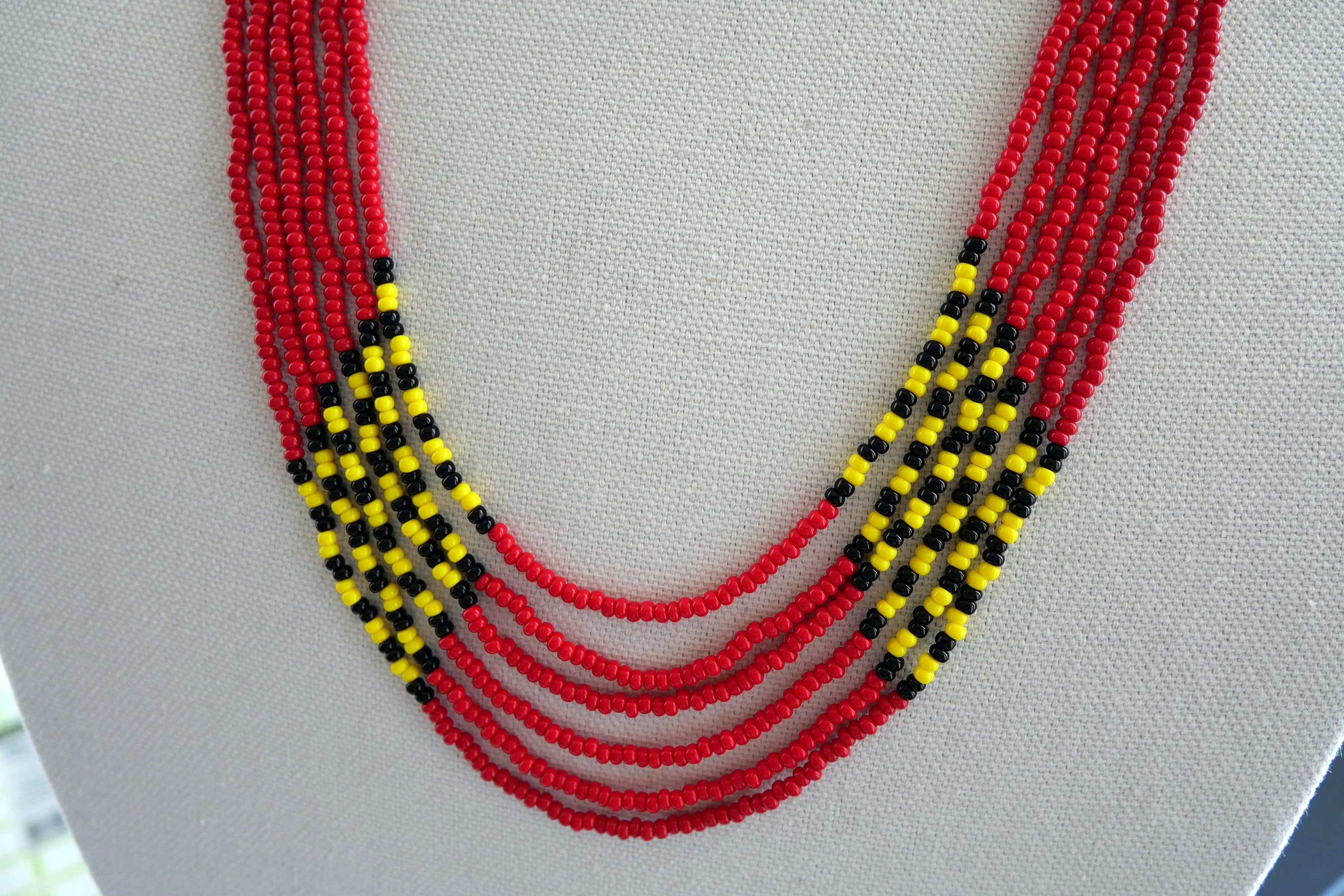 T'boli Inspired Hand Beaded Necklace Ethnic Filipino Tribal Jewelry ...