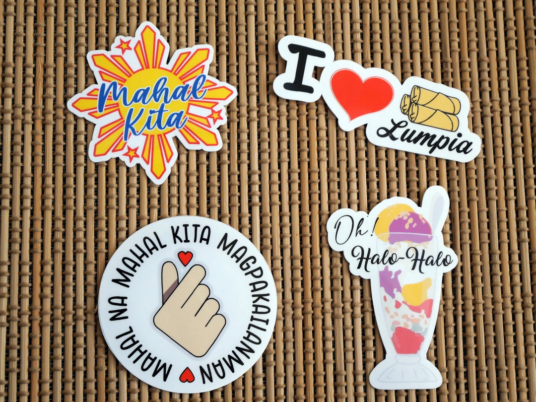 Filipino Sticker Pack | Mahal Kita | I Love Lumpia | Mahal Na Mahal ...