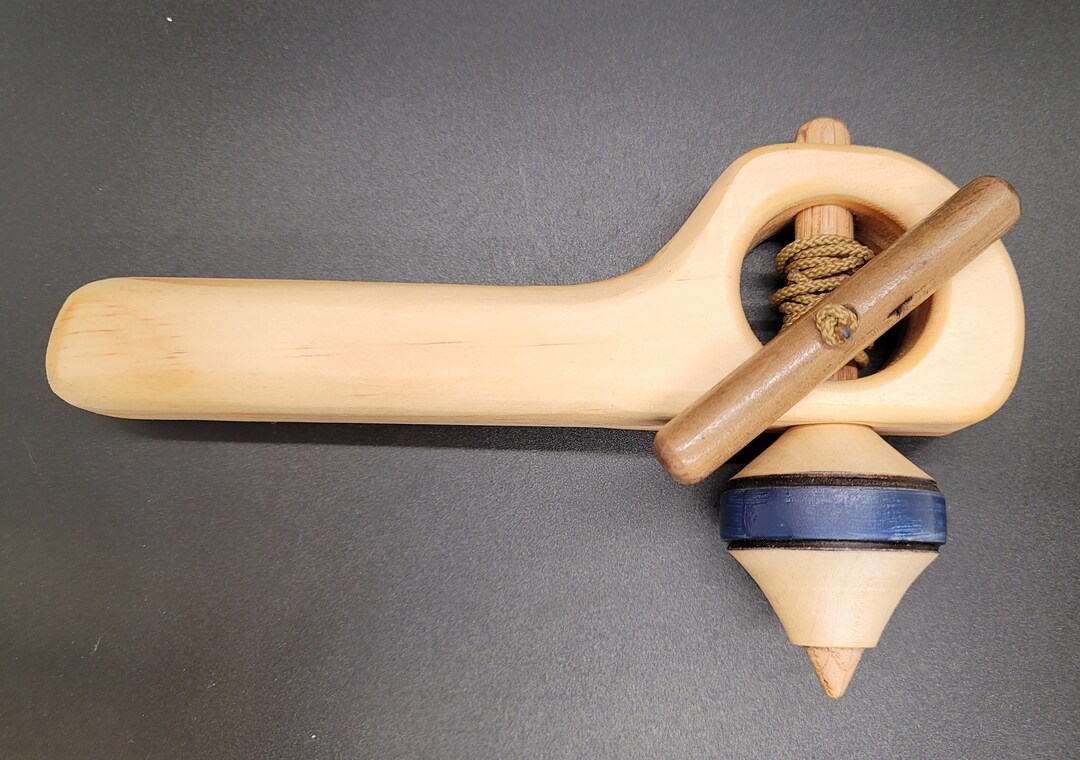 Spinning Top With Launcher - Etsy