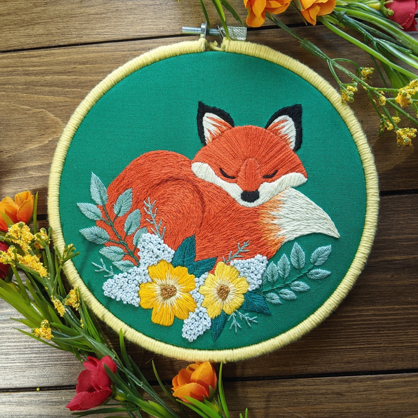 Fox Embroidery Pattern PDF Download - Etsy