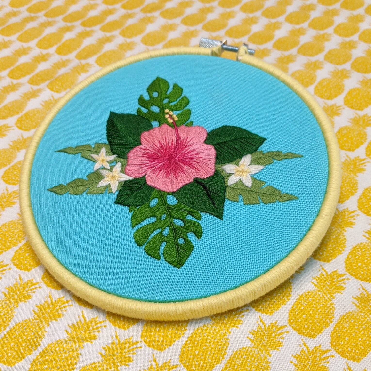 Hibiscus Flower Embroidery Pattern PDF Download - Etsy