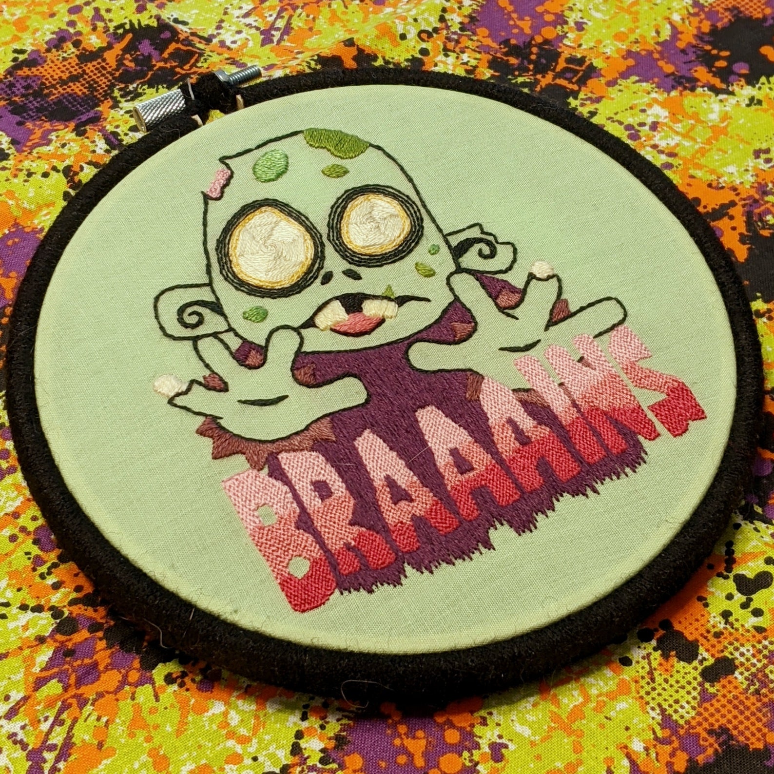 Zombie Embroidery Pattern PDF Download - Etsy