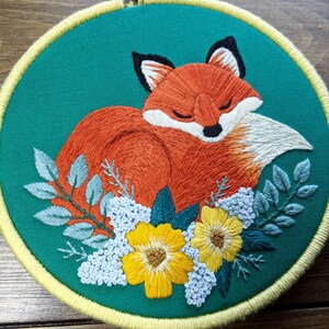 Fox Embroidery Pattern PDF Download - Etsy