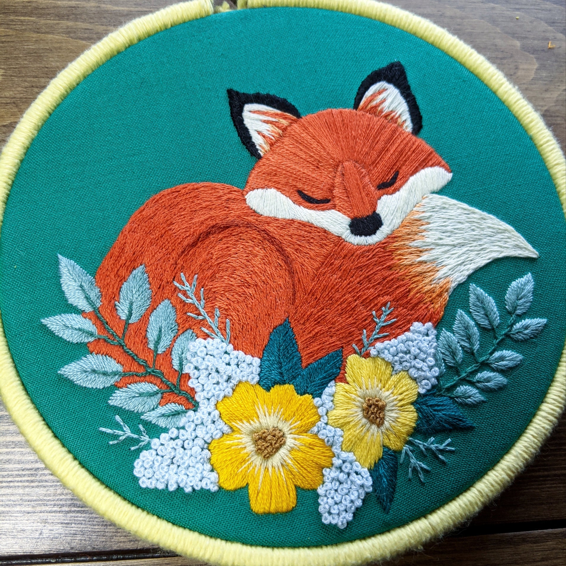 Fox Embroidery Pattern PDF Download - Etsy
