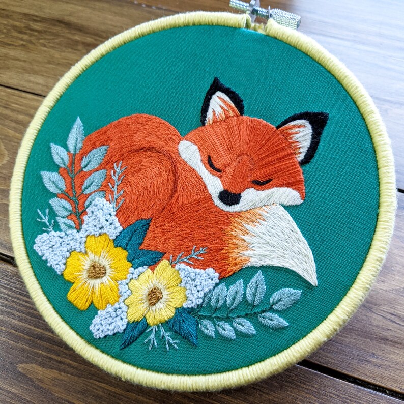 Fox Embroidery Pattern PDF Download - Etsy