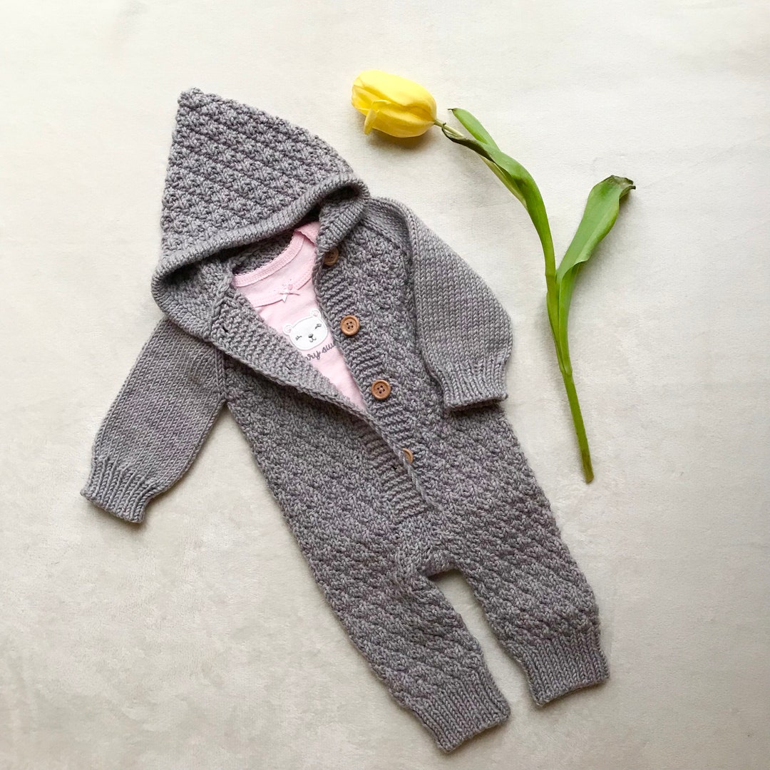Baby Jumpsuit, Overall, Knit Baby Clothes, Baby Knitted Outfit, Unisex ...