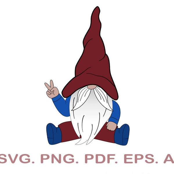 Peace Gnome Png - Etsy