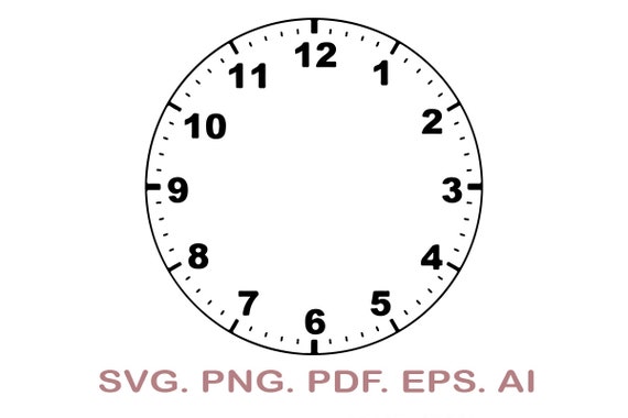 Clock Face Template Png