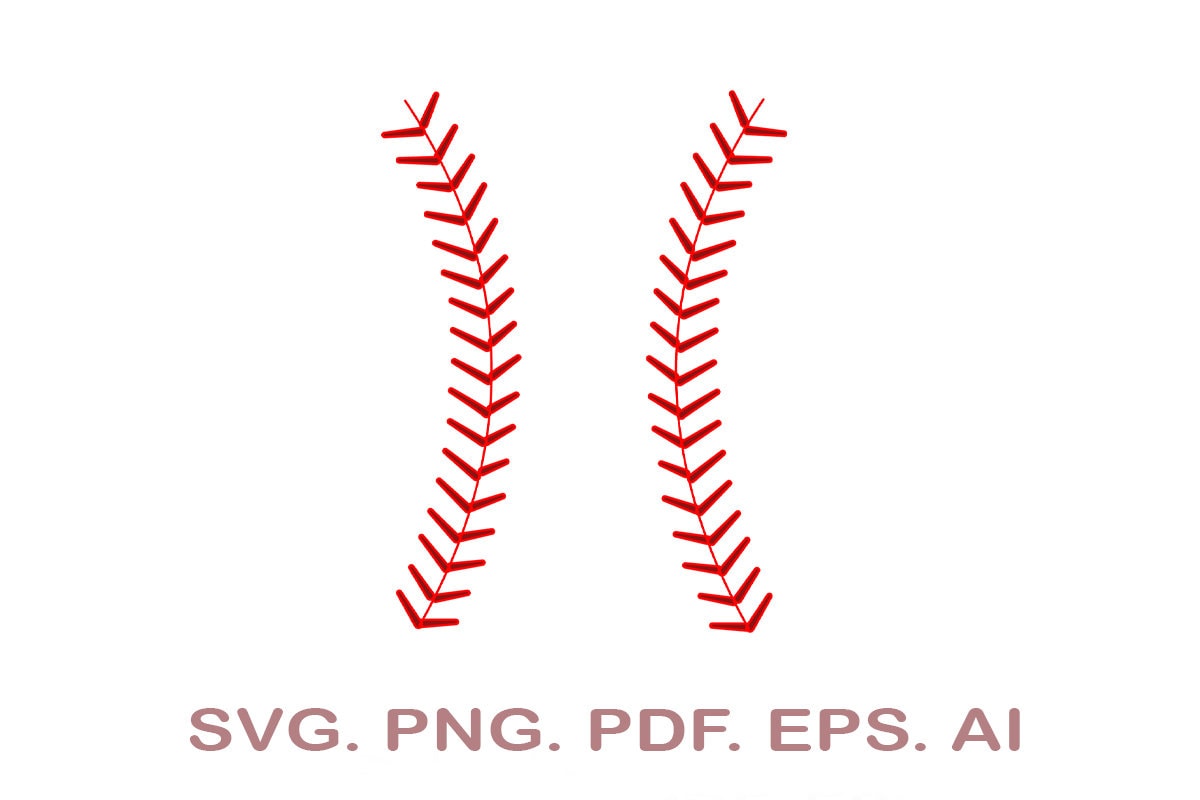 Baseball Laces SVG Softball Threads Baseball Stitches - Etsy Canada