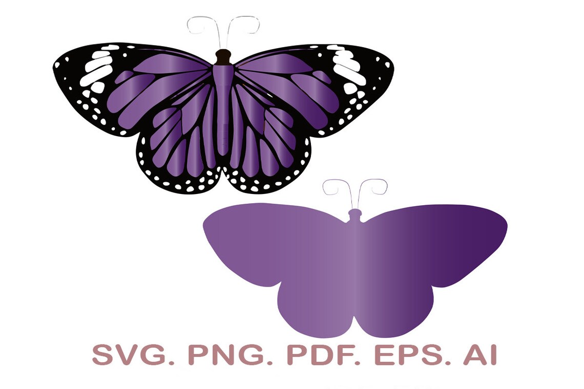 Papillons Svg Bundle papillon svg Papillon superposé SVG - Etsy France