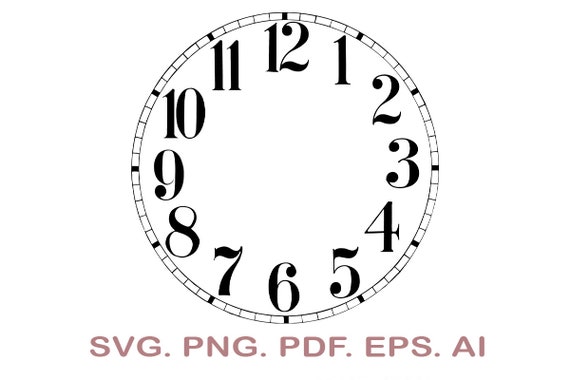 Clock Face Template Png